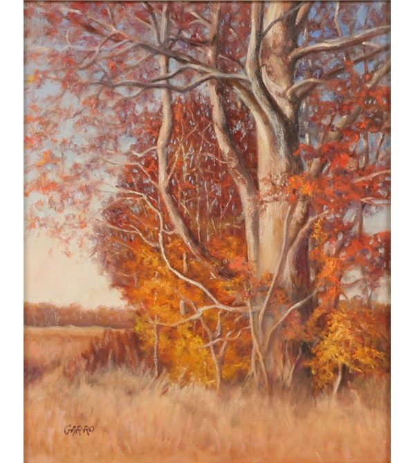 Jean Garro | Monarch autumn in full color landscape | MutualArt