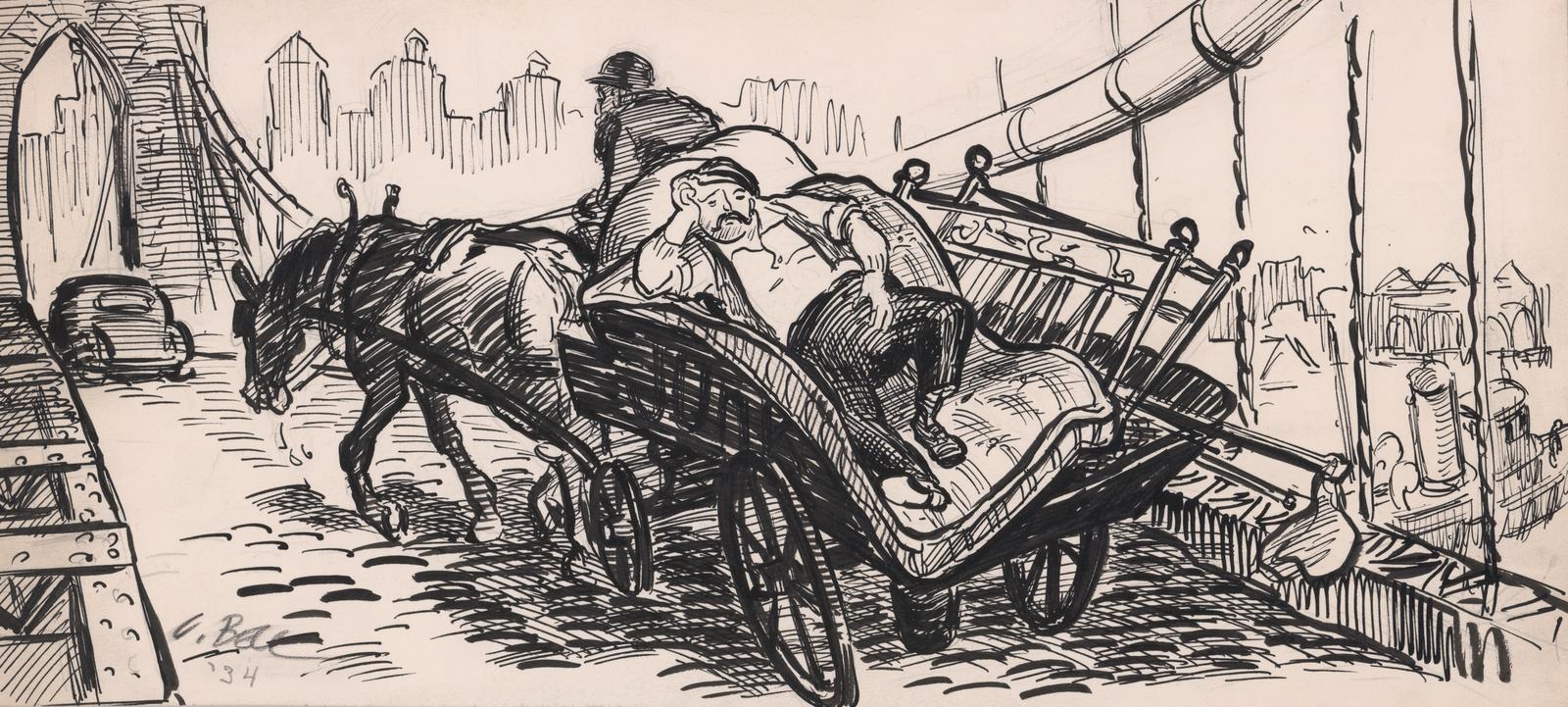 Cecil C. Bell | Brooklyn Bridge (1934) | MutualArt