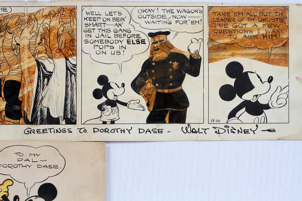 Walt Disney | STORYBOARD/CARTOON AND WATERCOLOR OF MICKEY MOUSE (1936 ...