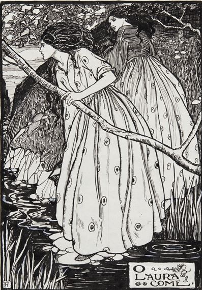 Emma Florence Harrison | Set of Thirty-Two Illustrations for Poems by ...