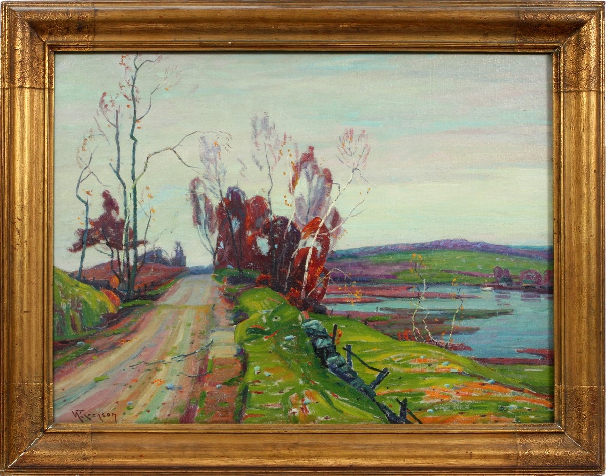 William Greason | LANDSCAPE WITH BARREN TREES | MutualArt