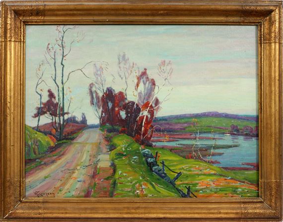 William Greason | LANDSCAPE WITH BARREN TREES | MutualArt