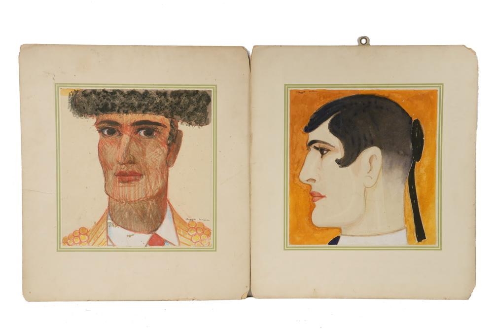 Claggett Wilson | 2 works: Portraits of Spanish Matadors | MutualArt