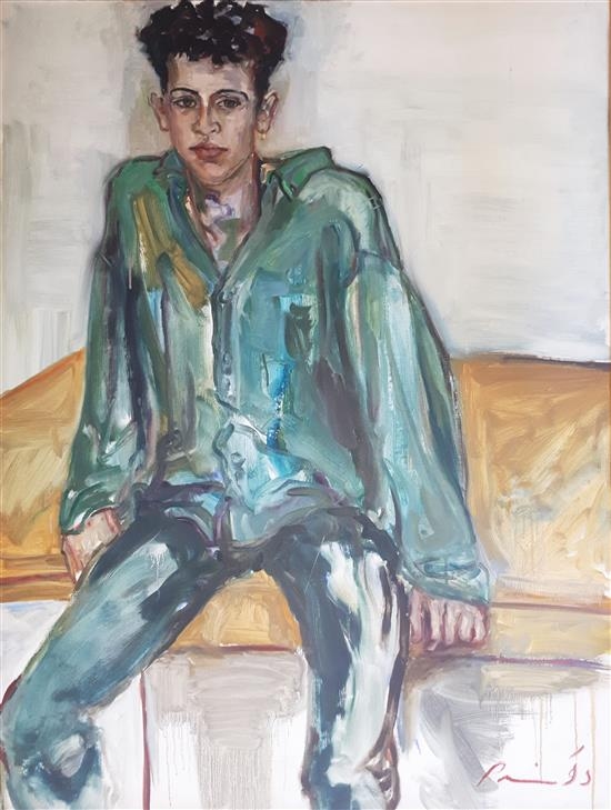 Jacob Pins | Portrait of a Young Man (1993) | MutualArt