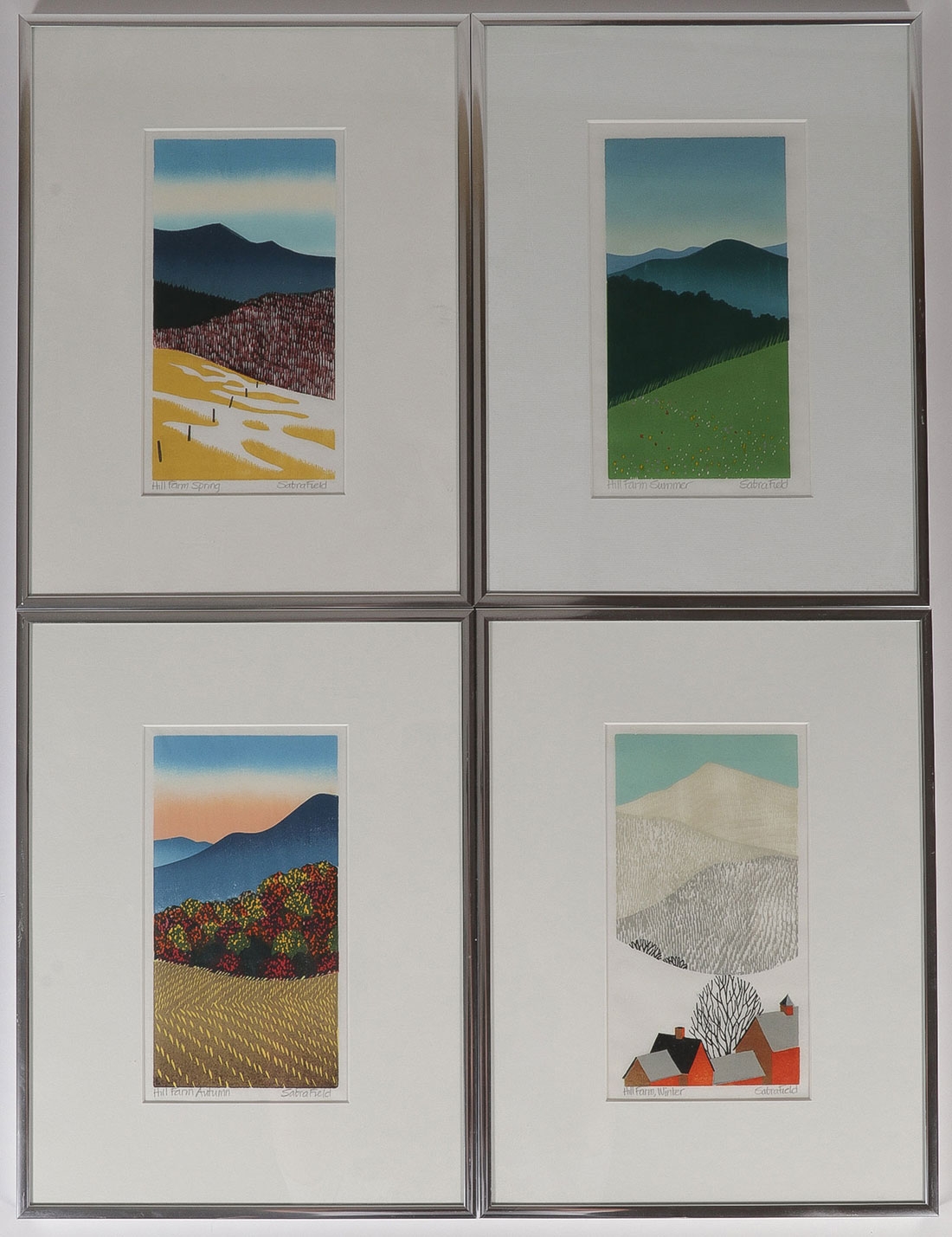 Sabra Field | Tetraptych; Hillfarm Spring, Hillfarm Summer, Hillfarm ...