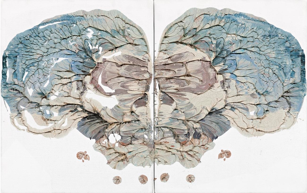 Ben Quilty | SKULL RORSCHACH #2 (2008) | MutualArt