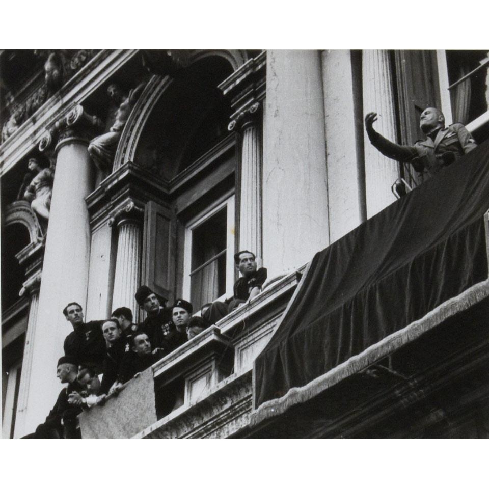Mussolini Balcony Speech