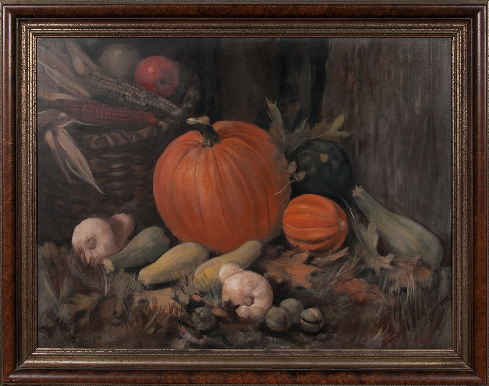 Robert J. Smith | Pumpkin Harvest Still Life (1964) | MutualArt