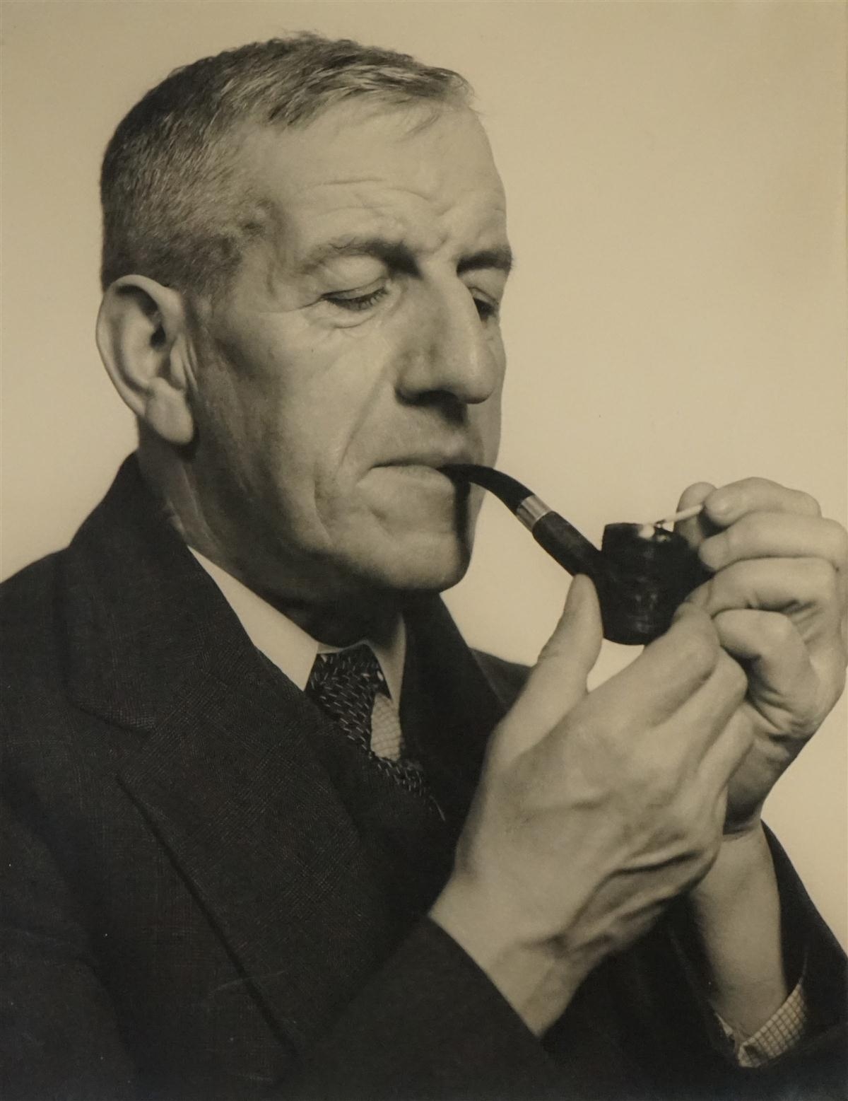 Max Dupain | Portrait of a Man with Pipe | MutualArt