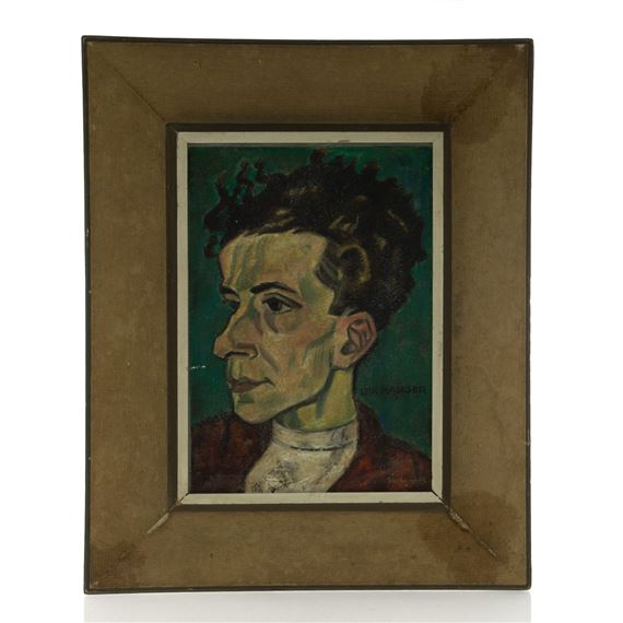 Arthur Kolnik | Itzik Manger Portrait | MutualArt