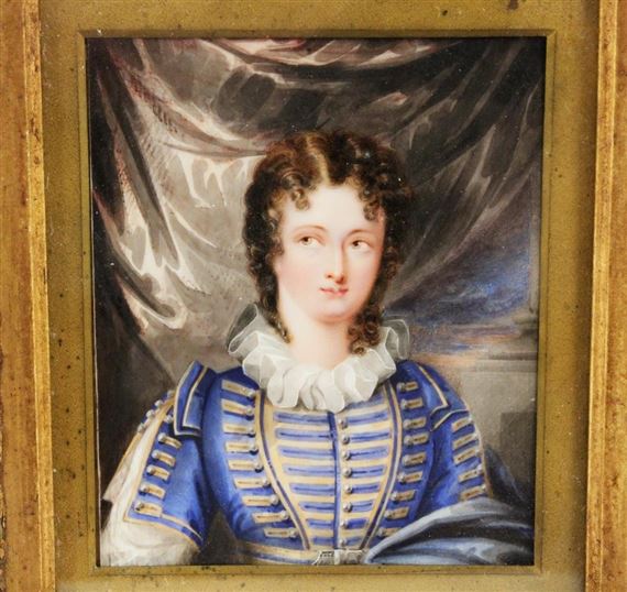 H. Harding | Miniature Portrait of Actress and Singer Ann Maria Tree ...