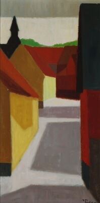 Axel Munch | Village scene | MutualArt