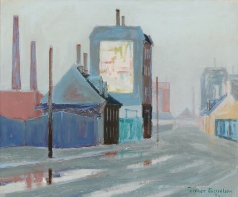 Folmer Bendtsen | Cityscape (1956) | MutualArt