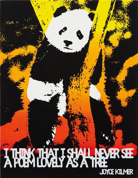 Rob Pruitt | Motivational Panda (Joyce Kilmer) (2017) | MutualArt