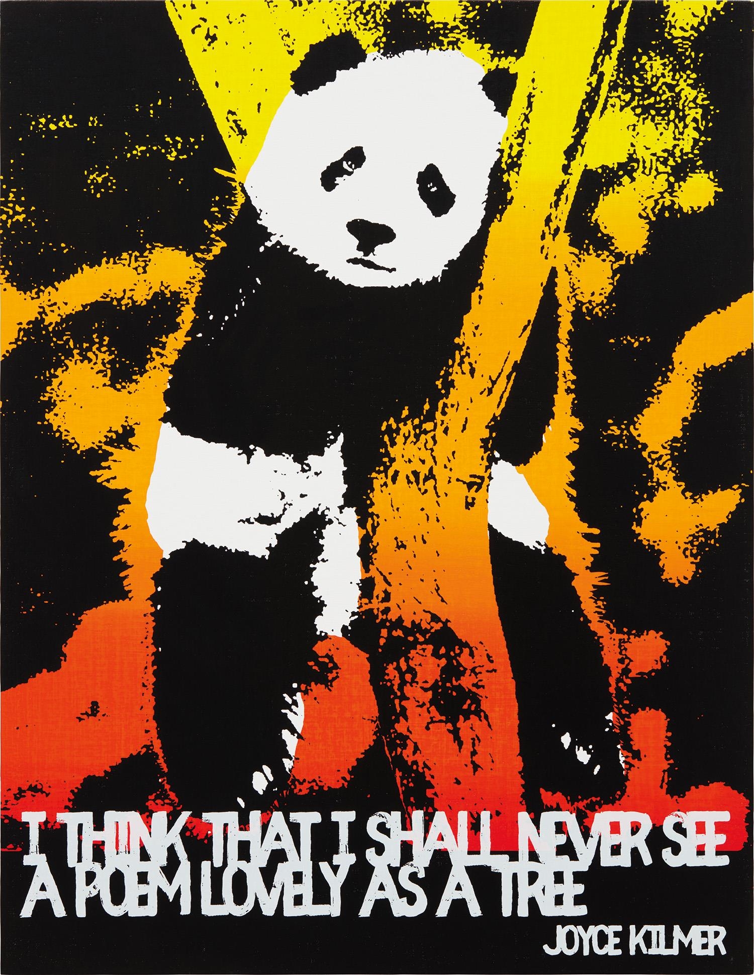 Rob Pruitt | Motivational Panda (Joyce Kilmer) (2017) | MutualArt