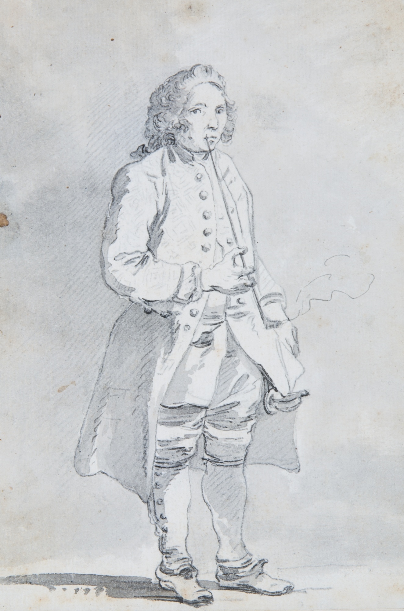 Jean Eric Rehn | Portrait of Carl Linnaeus smoking a pipe | MutualArt