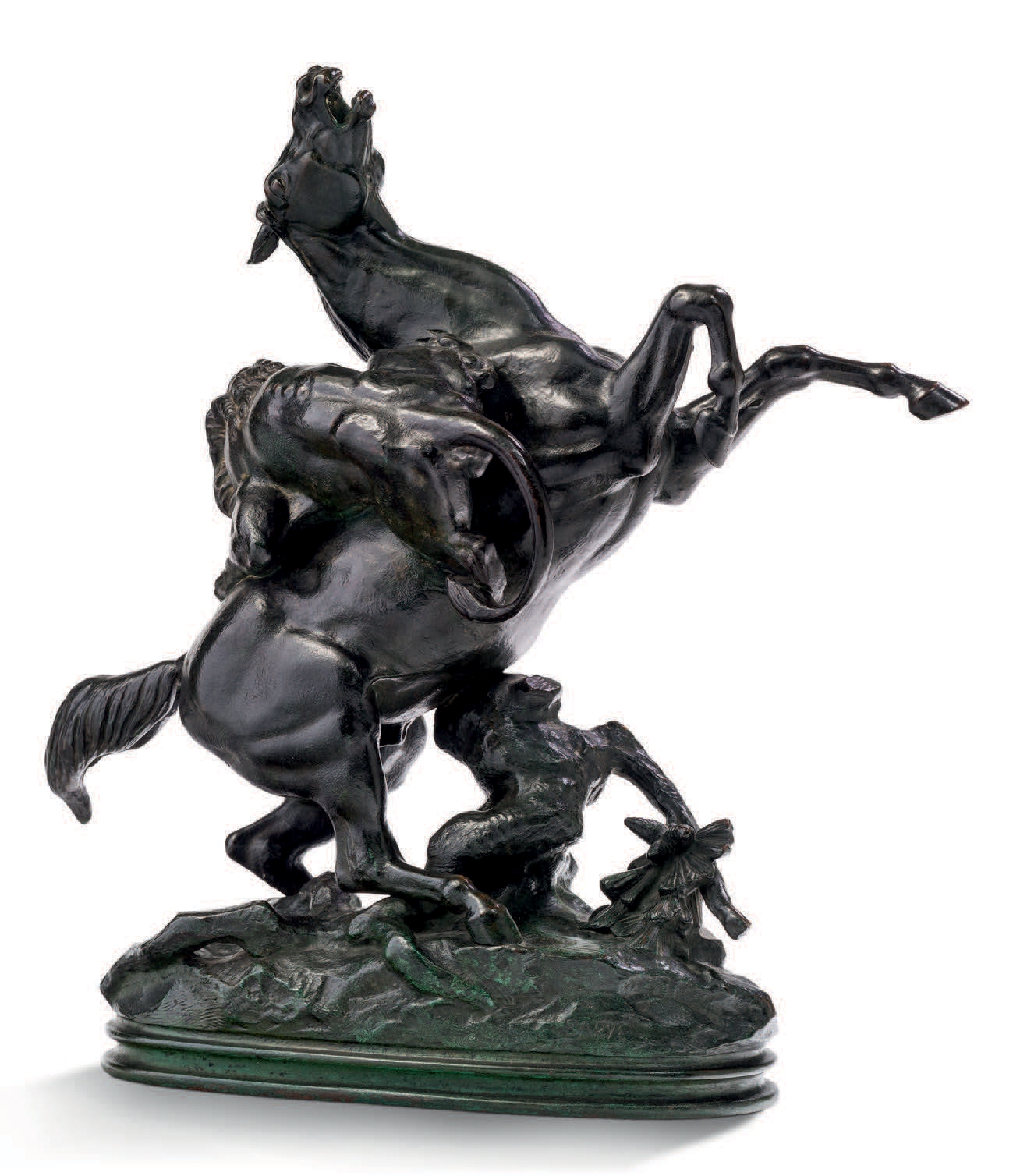 Antoine-Louis Barye | Cheval surpris par un lion | MutualArt