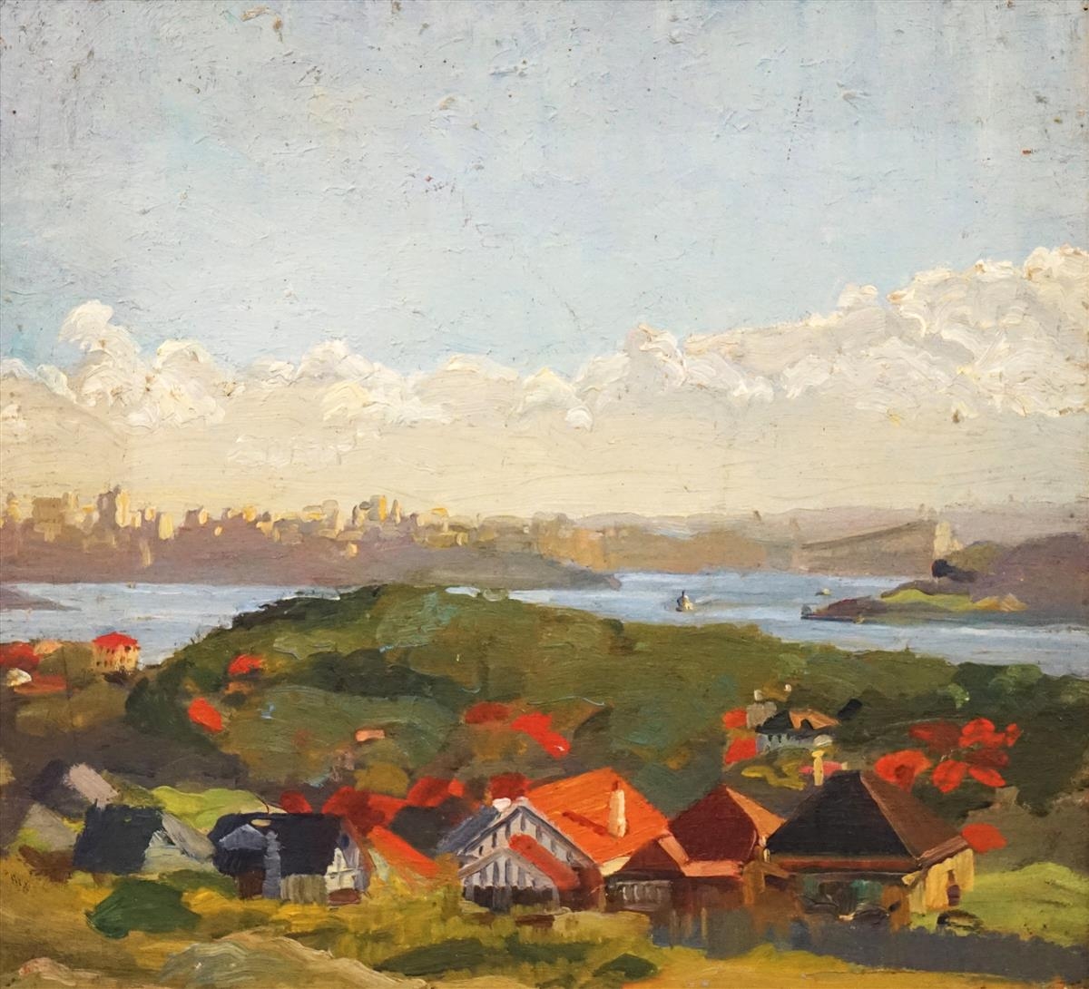 Constance Tempe Manning | Overlooking the Harbour | MutualArt