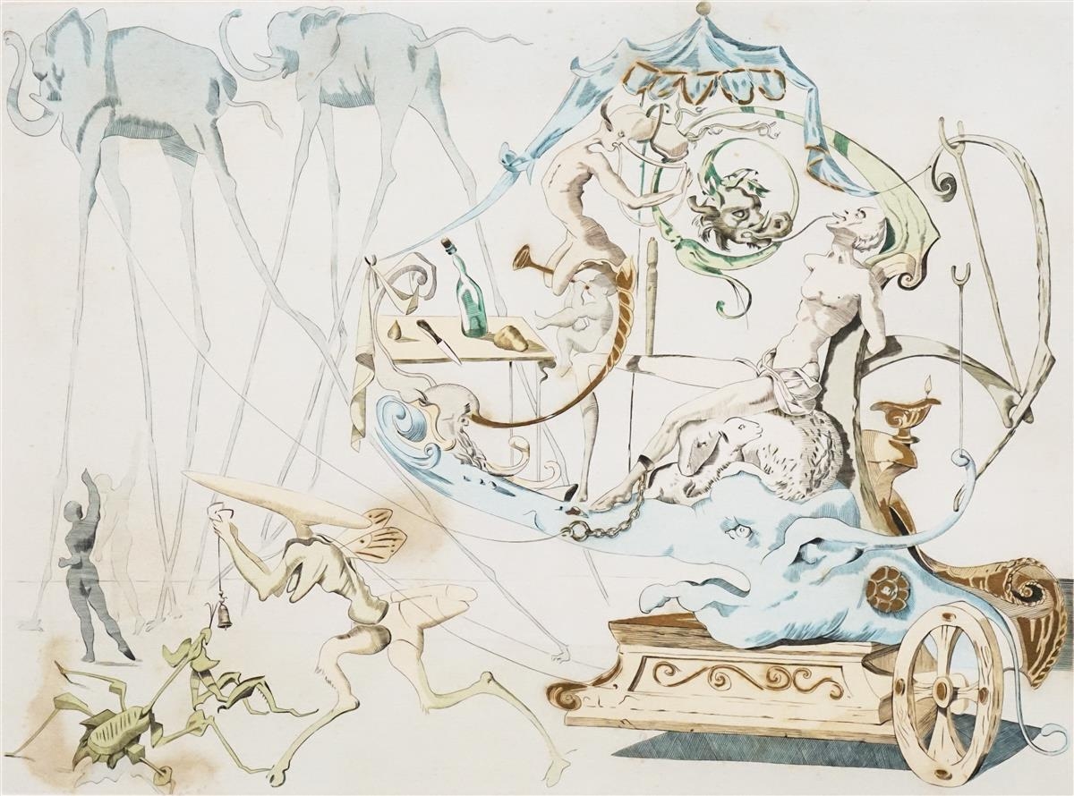 Salvador Dalí | The Grape Pickers: Bacchus'Chariot | MutualArt