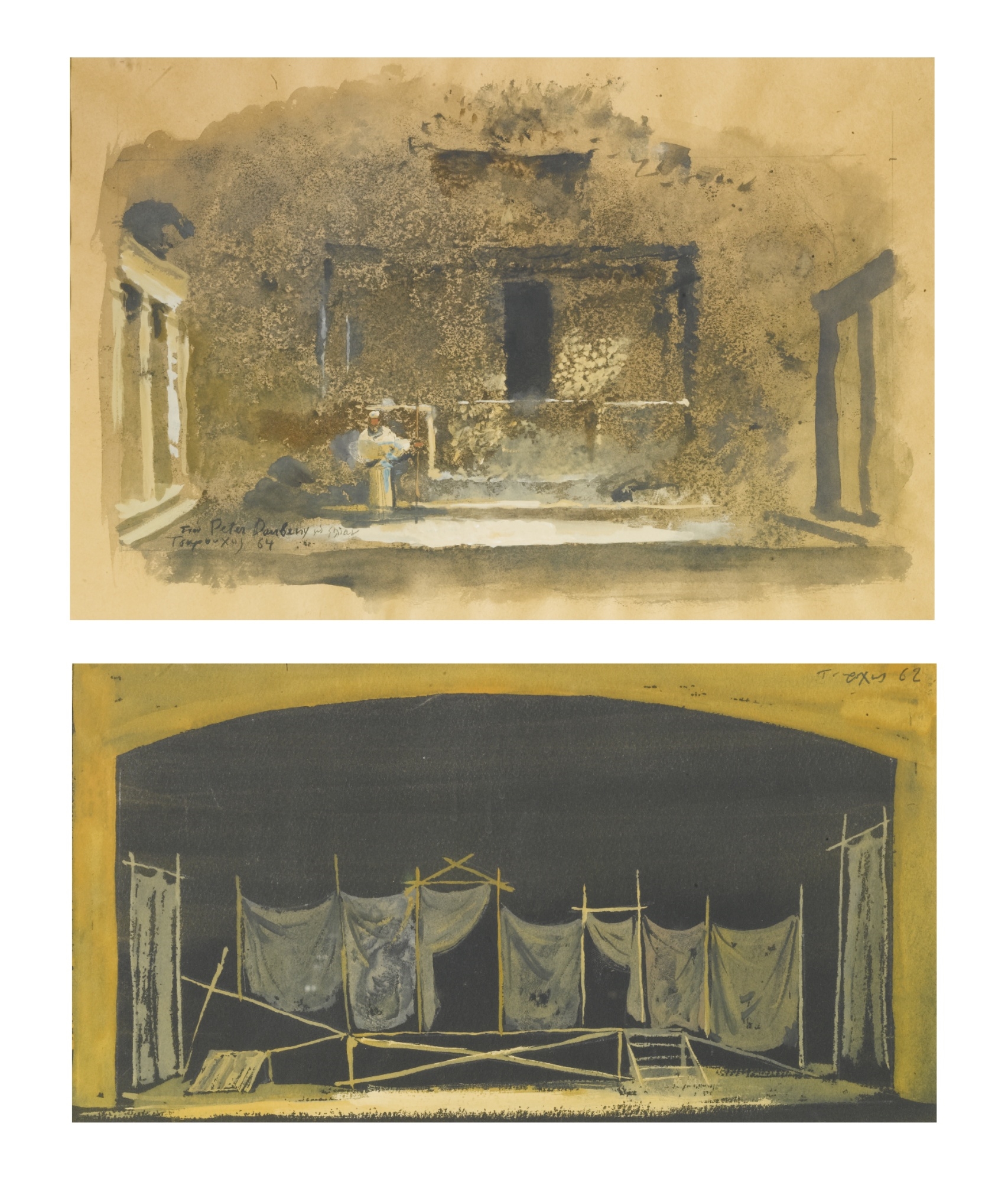 Yannis Tsarouchis | Triptych of Costume Designs for 'The Birds', from ...