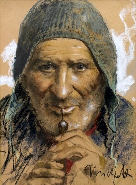 Francesco Paolo Michetti | THE PIPE PLAYER | MutualArt