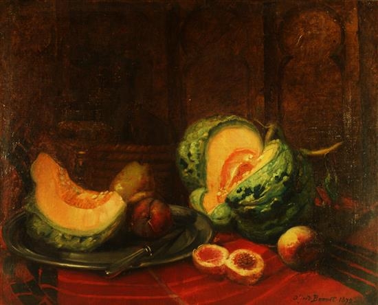Félix Alfred Bonnet | Still life with fruits (1872) | MutualArt