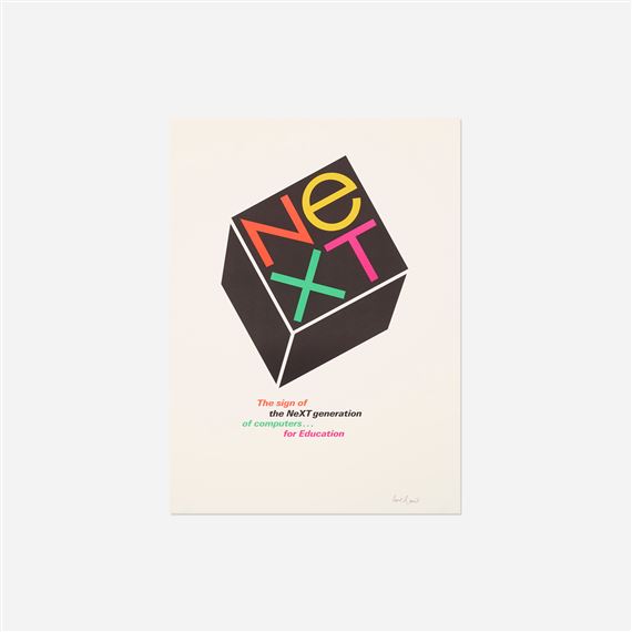 Paul Rand | NeXT poster (1986) | MutualArt