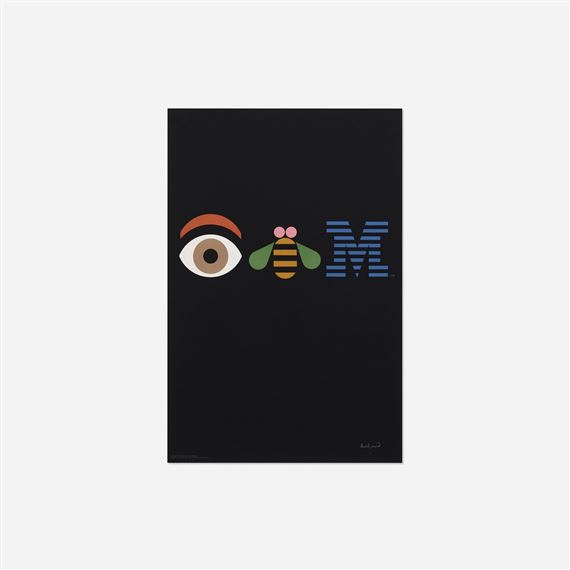 Paul Rand | Eye-Bee-M Rebus poster (1991) | MutualArt