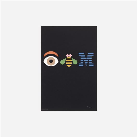 Paul Rand | Eye-Bee-M Rebus poster (1991) | MutualArt