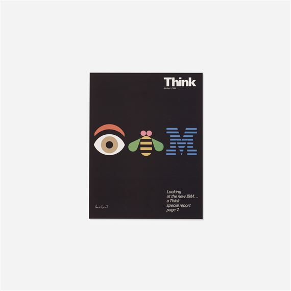 Paul Rand | IBM Think Magazine, Eye, Bee, M Rebus cover (1991) | MutualArt