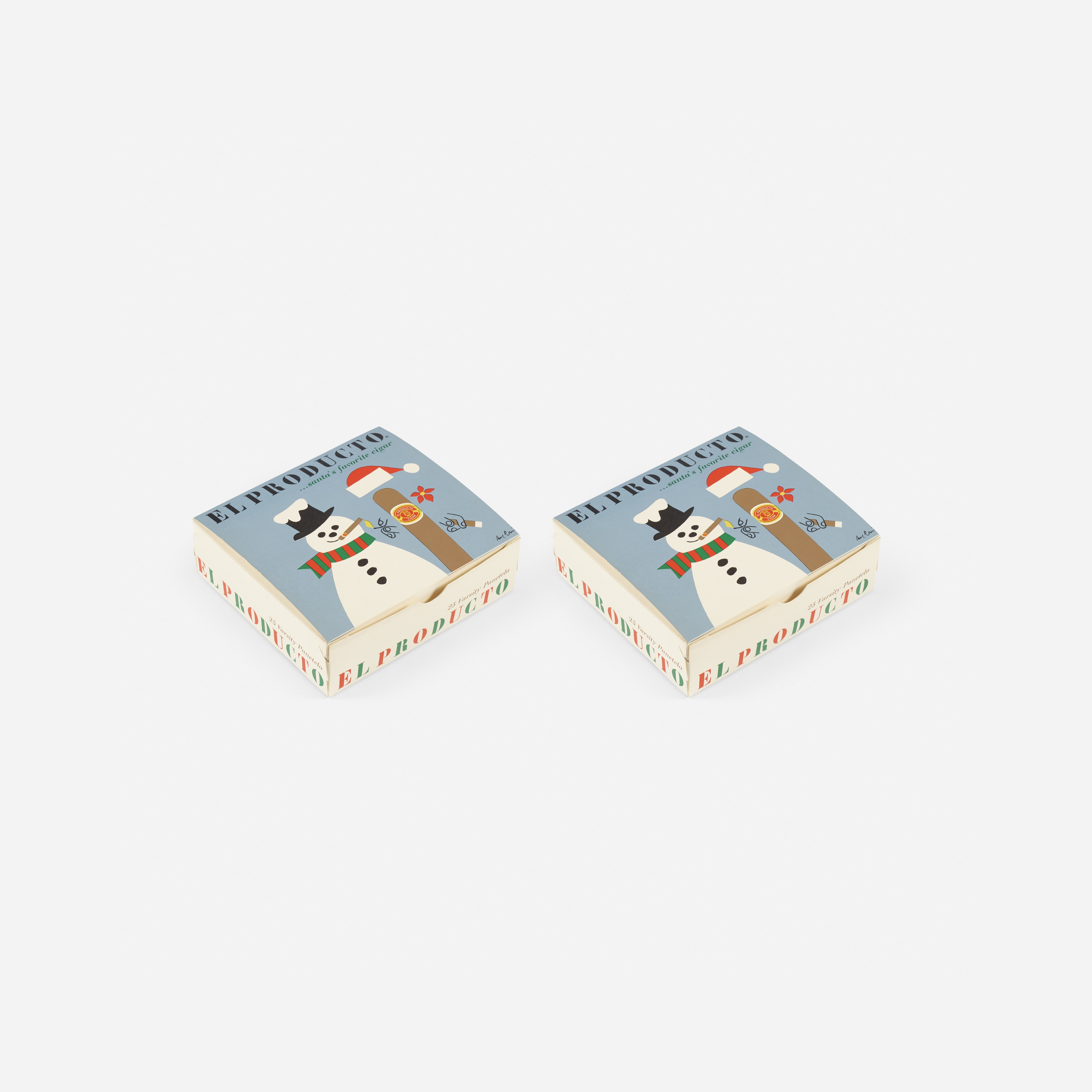 Paul Rand | El Producto Cigar box packaging, set of two (1953 - 1957 ...
