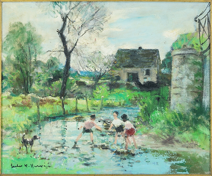 Jules René Hervé | Children Playing | MutualArt