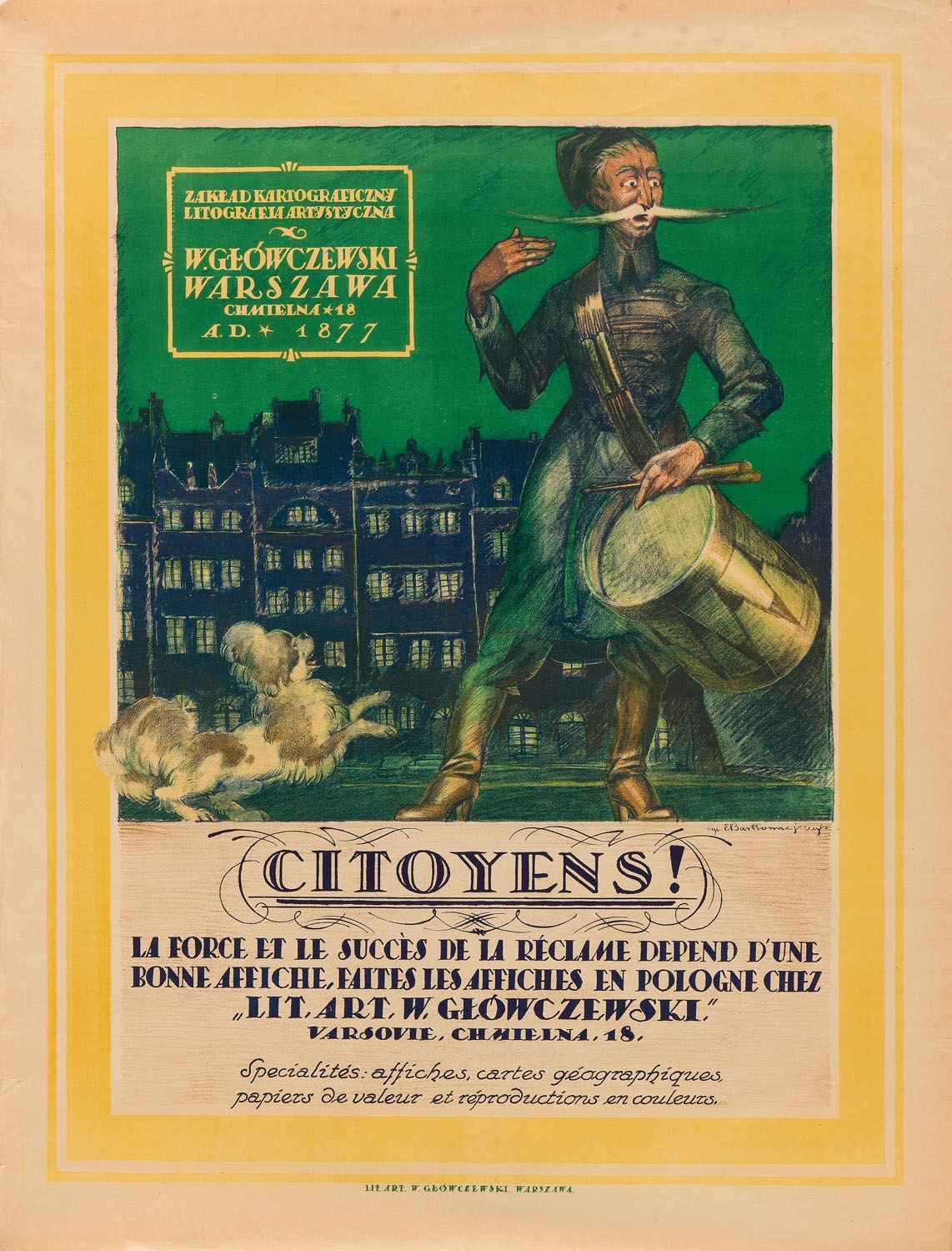 Edmund Ludwik Bartlomiejczyk | Advertising poster of the Cartographic ...