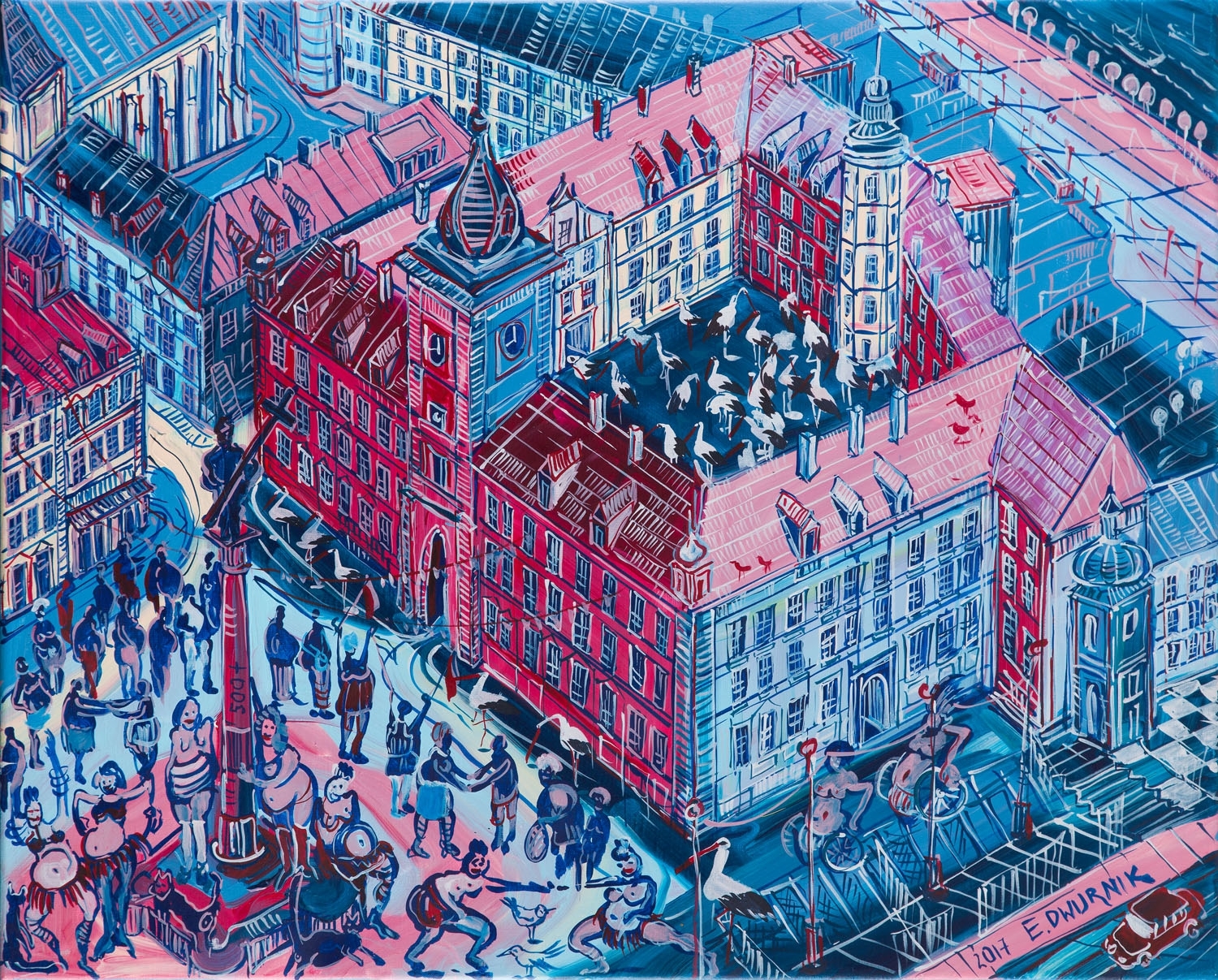 Edward Dwurnik | Plac Zamkowy (2017) | MutualArt