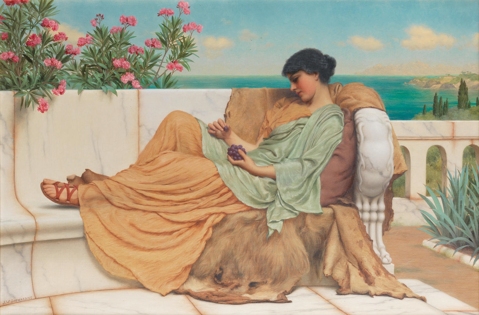 John William Godward | Dolce far niente | MutualArt