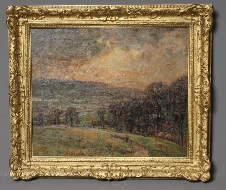 Herbert Royle | View of Wharfedale with Shepherd and Flock | MutualArt