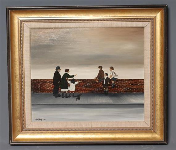 Brian Shields | Braaq and Friends at a Red Brick Wall | MutualArt