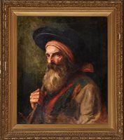 Isa Jobling | Portrait of a bearded Spaniard wearing a broad-brimmed ...