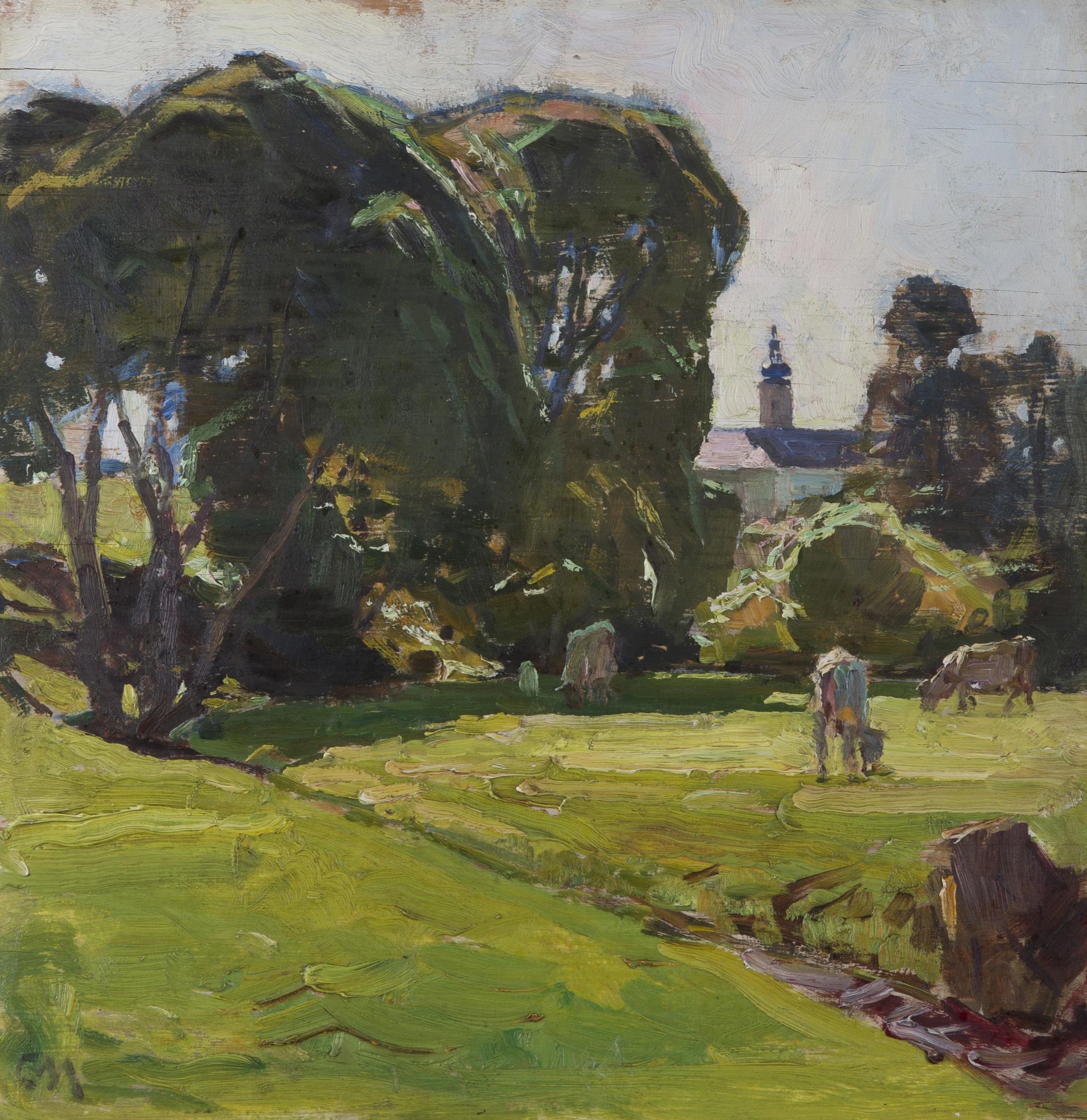 Carl Moll | A View of the Bruntál Castle | MutualArt