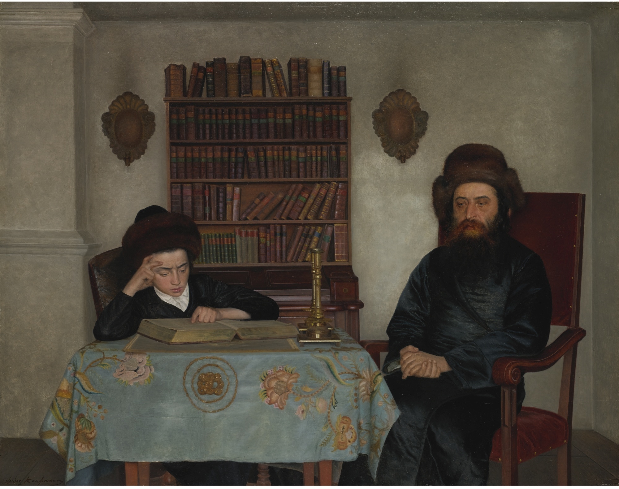 Kaufmann Isidor | Rabbi with Young Student | MutualArt