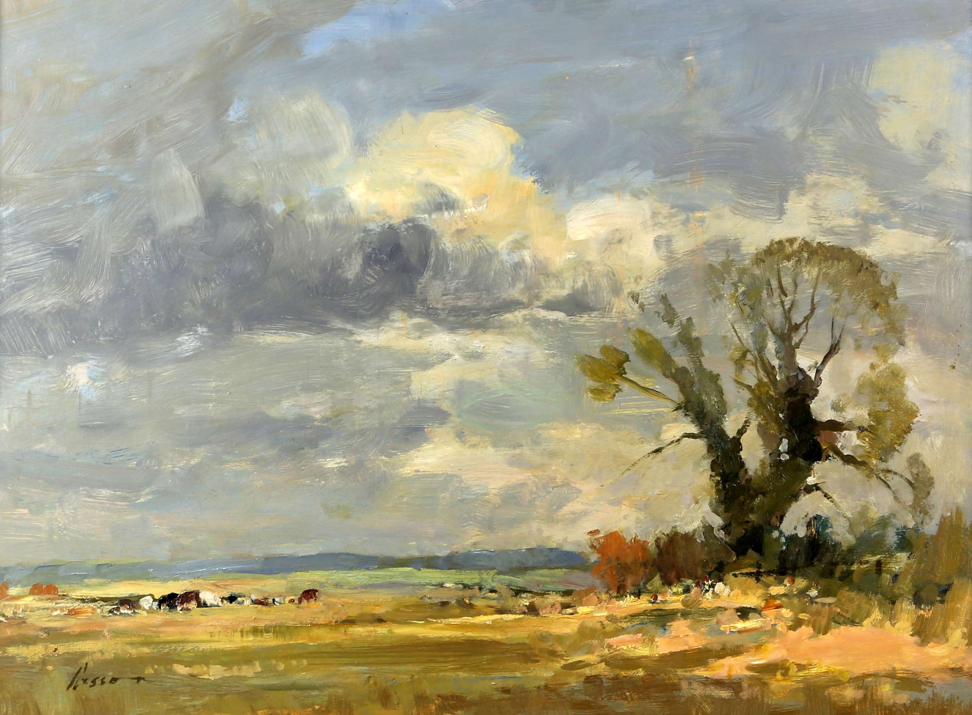 Edward Wesson | 'Norfolk Fields' (1975) | MutualArt