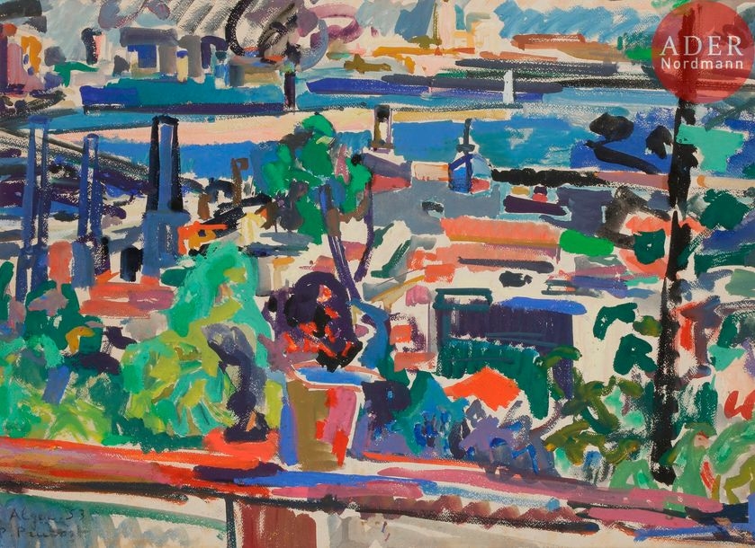 Pierre Pruvost | Vue d'Alger (1953) | MutualArt