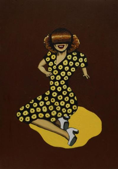 Dawn Mellor | Joan in Yellow Spot (1997) | MutualArt