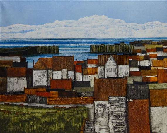 John Ridgewell | View Over the Harbour (1966) | MutualArt