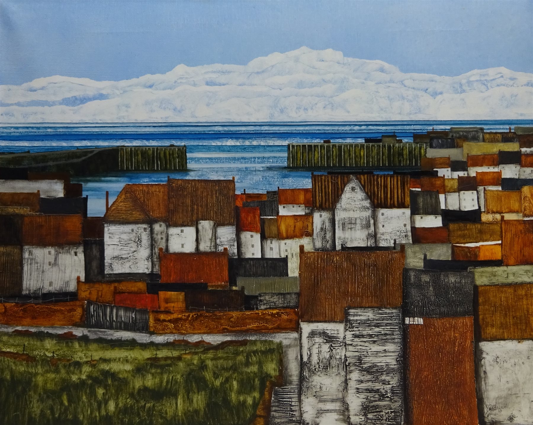 John Ridgewell | View Over the Harbour (1966) | MutualArt