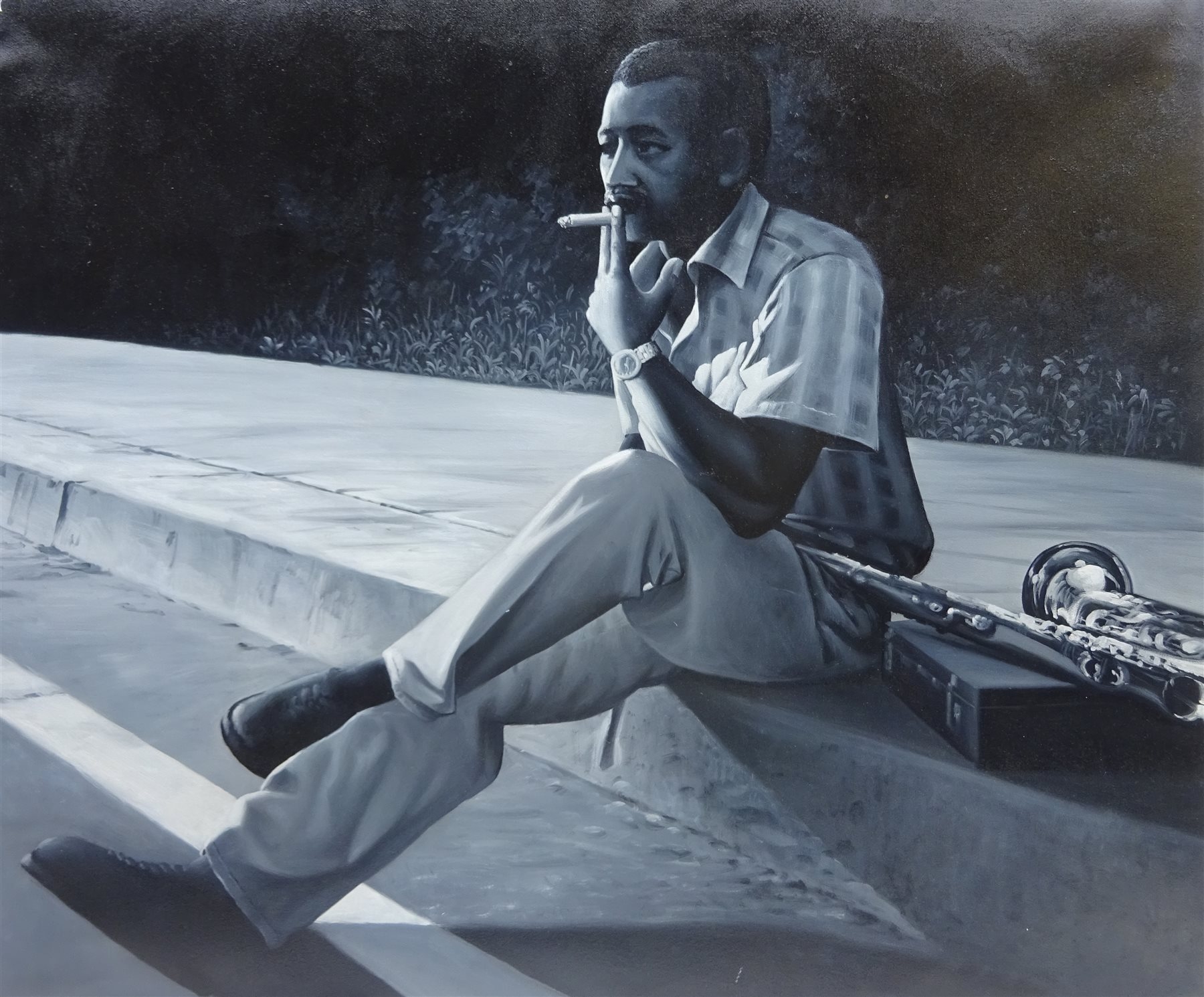 Peter J. Bailey | Jazz Theme - 'Sax on the Street' (2005) | MutualArt