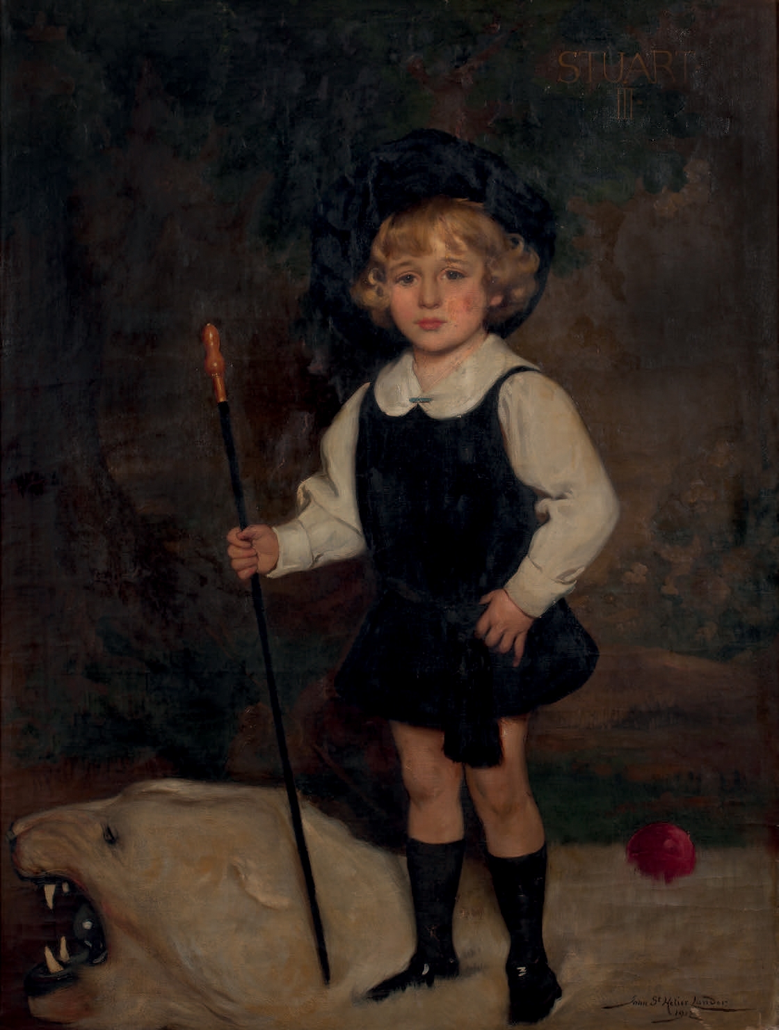 John Saint-Helier Lander | Portrait de Stuart III, âgé de 3 ans | MutualArt