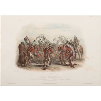 Bodmer Karl | Bison Dance of the Mandan Indians | MutualArt