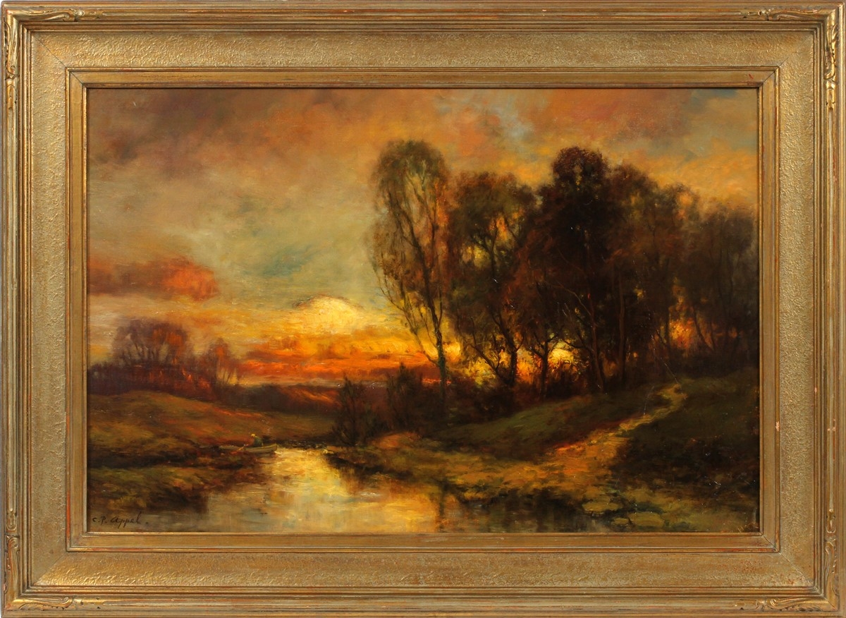 Charles P. Appel | Landscape At Sunset | MutualArt