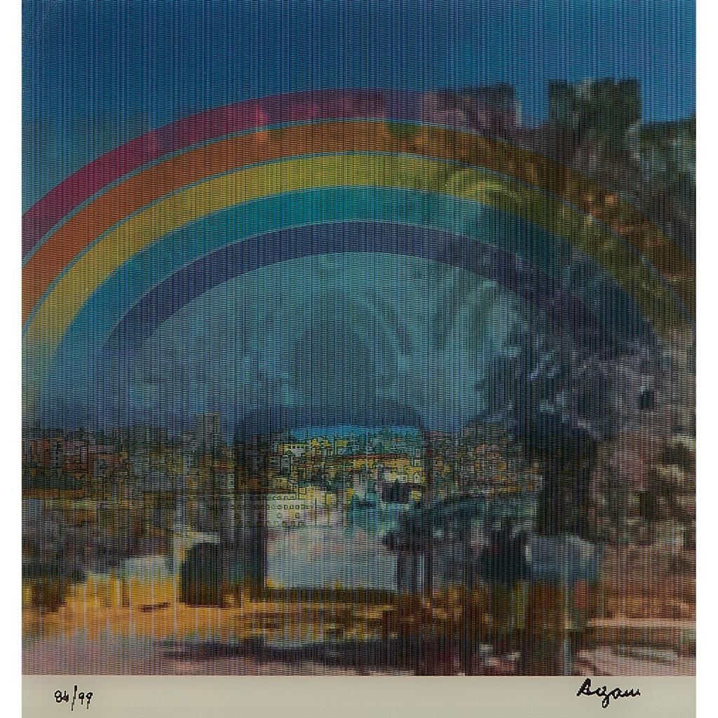 Yaacov Agam | Jerusalem Double Rainbow (2002) | MutualArt